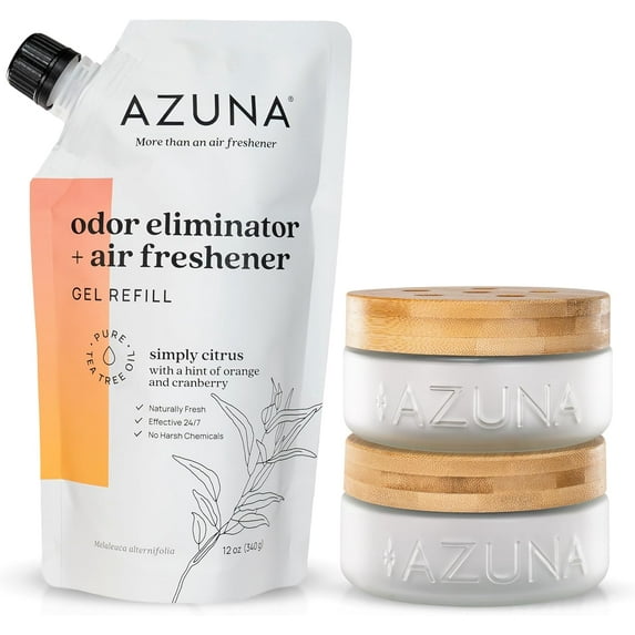 Air Freshener & Odor Eliminator for Strong Odor | 2 Room Kit Includes ...