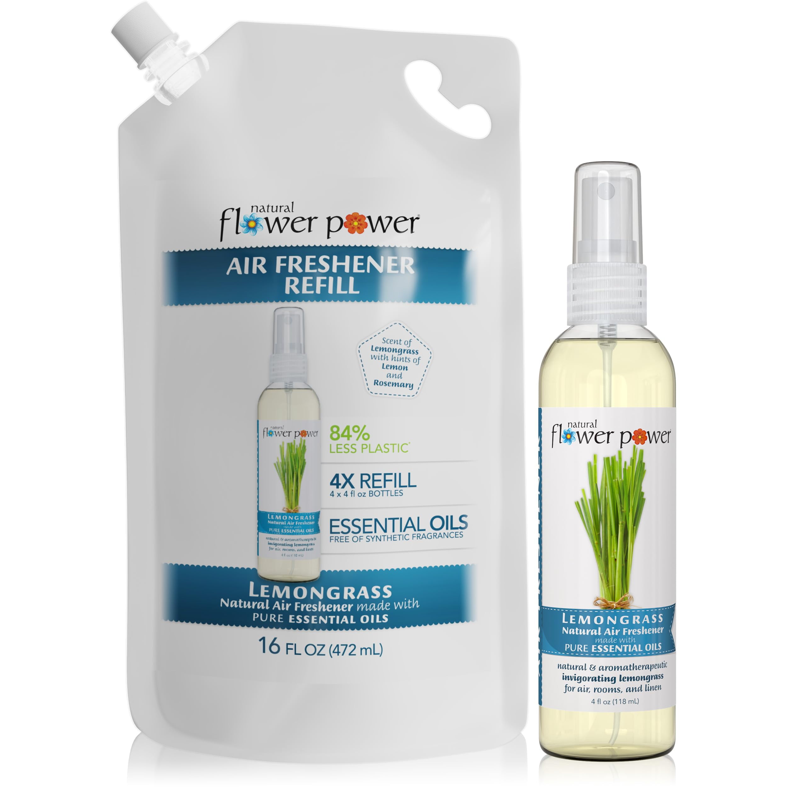 Air Freshener Spray Refills - Odor Eliminator w/Essential Oils - Home ...