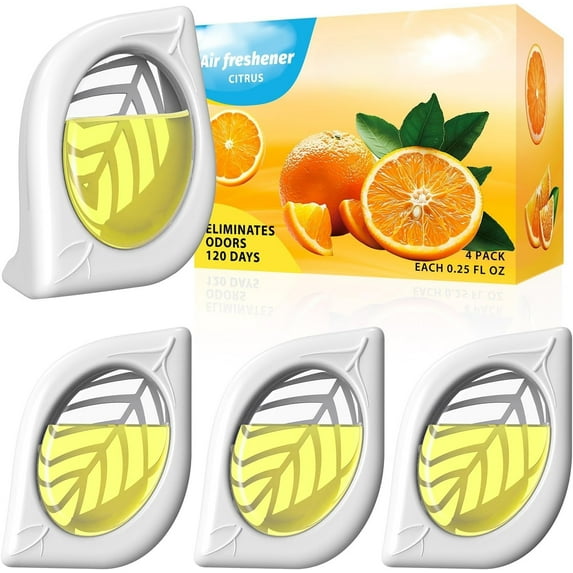 Air Freshener for Home, 4 Pack, Citrus, Odor Eliminator for Small Area ...