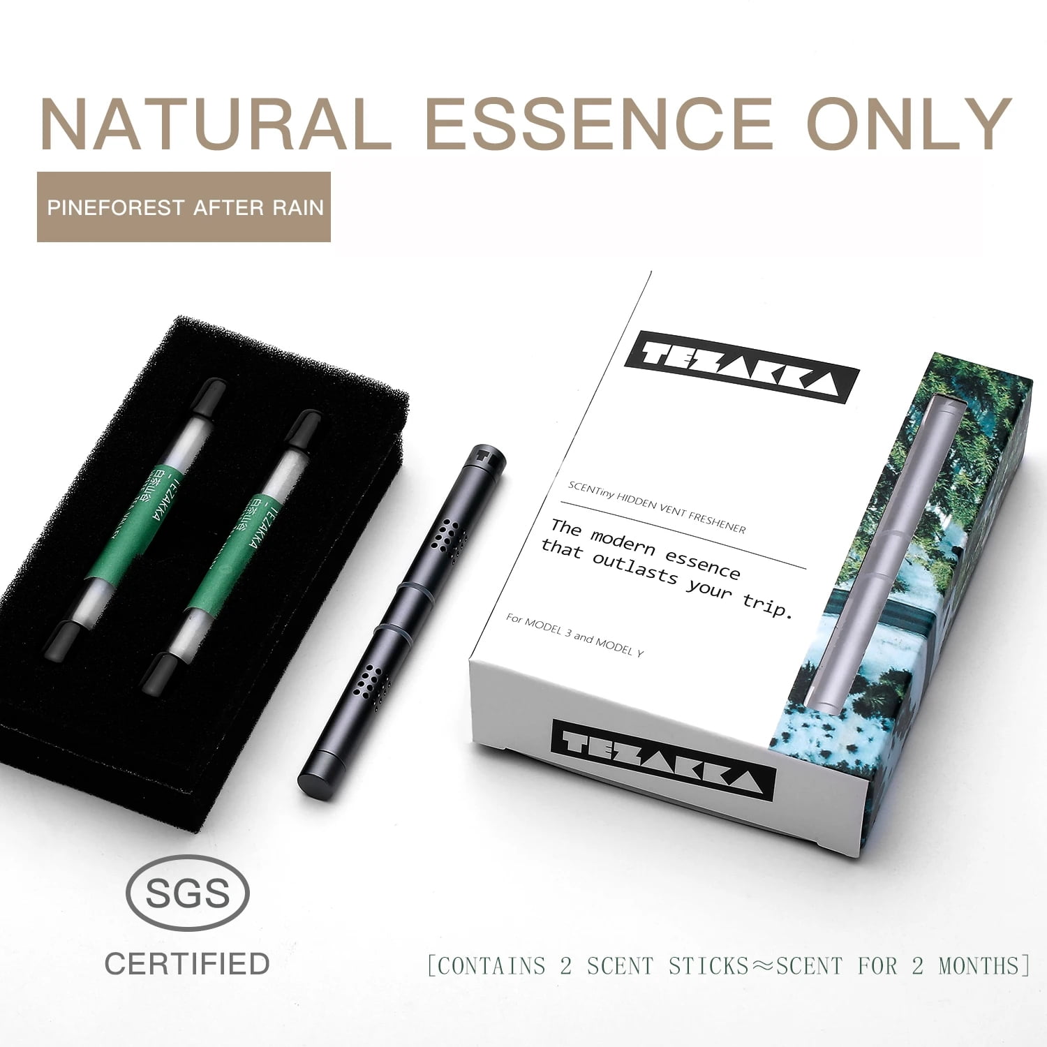 Air Freshener for Tesla Model 3 Y Aromatherapy Dashboard Panel Perfume ...