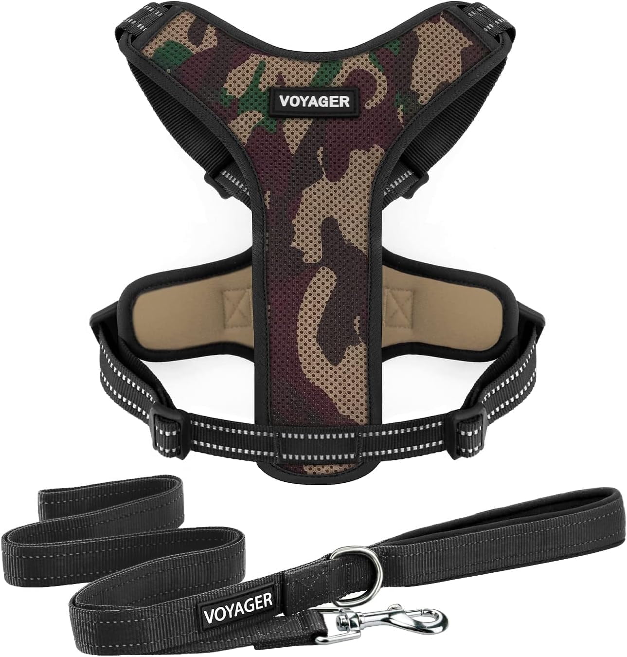 Air Frontier Mesh Dog Harness with and Reflective Dog Leash Set ...
