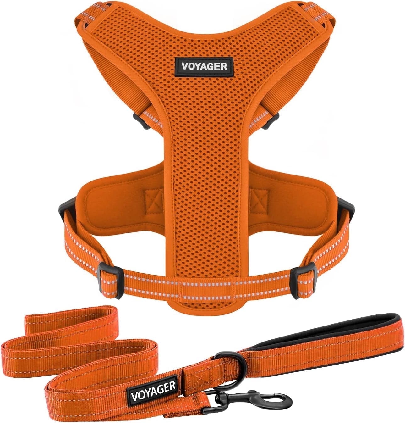 Air Frontier Mesh Dog Harness with and Reflective Dog Leash Set ...