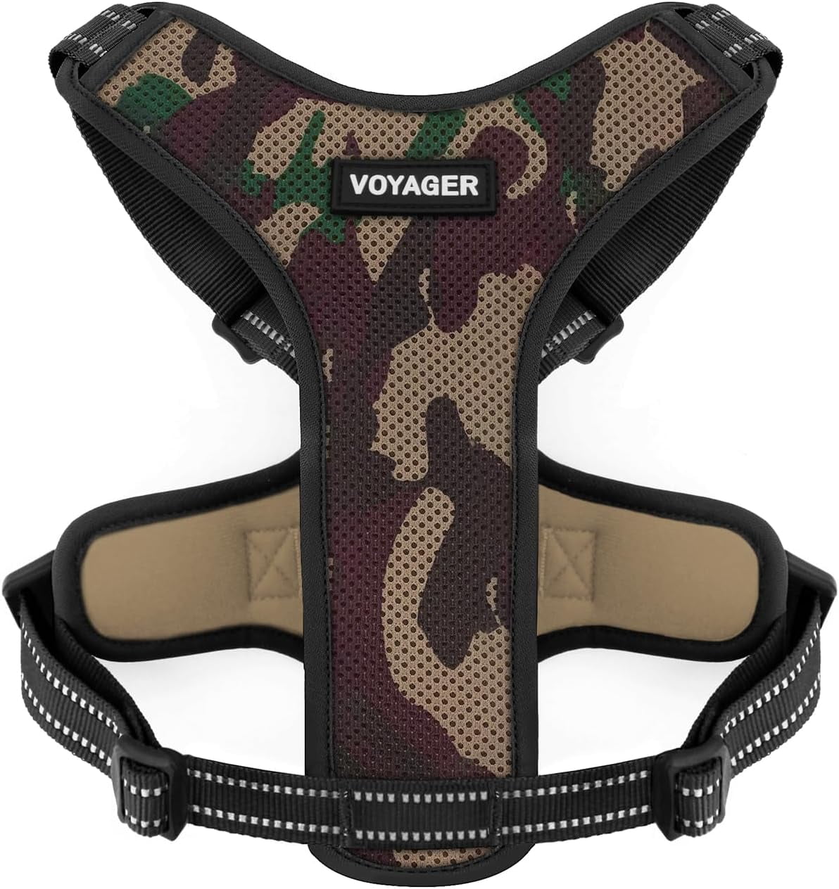 Air Frontier Mesh Dog Harness with Steel Leash D-Ring, Reflective ...