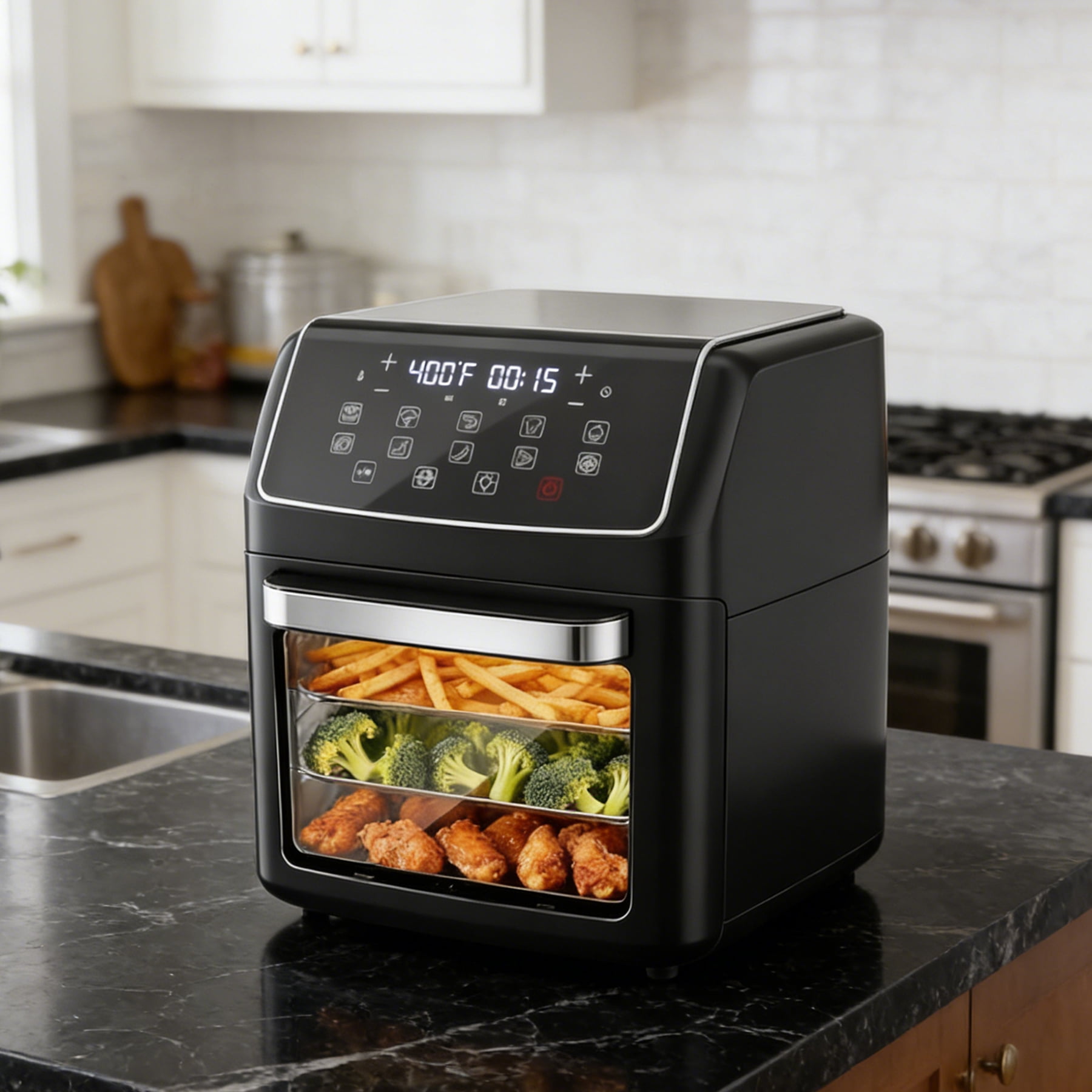 Air Fryer, 12.6-Quart Smart Air Fryer, 12-in-1 Functions - Air Fry ...