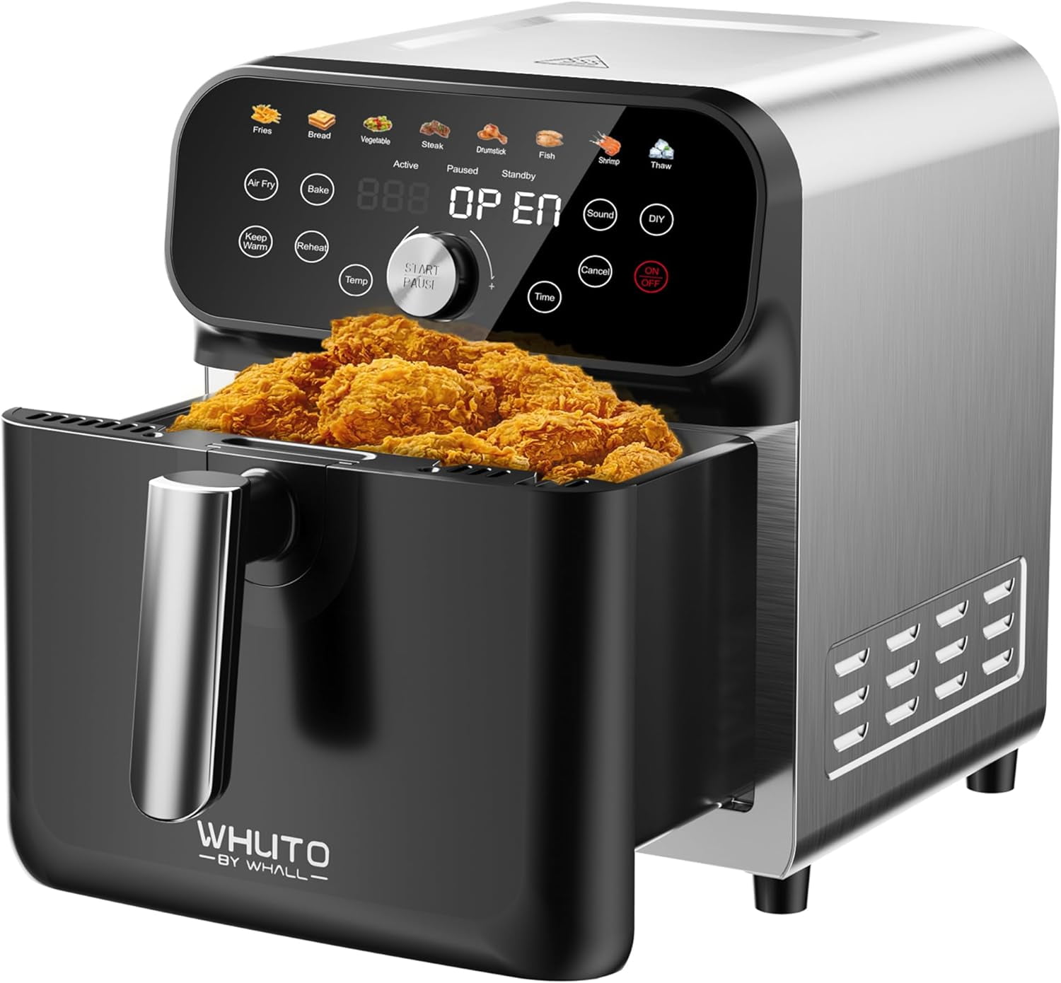 Air Fryer, 5.5QT Air Fryer Oven with LED Digital Touchscreen, 12 Preset ...