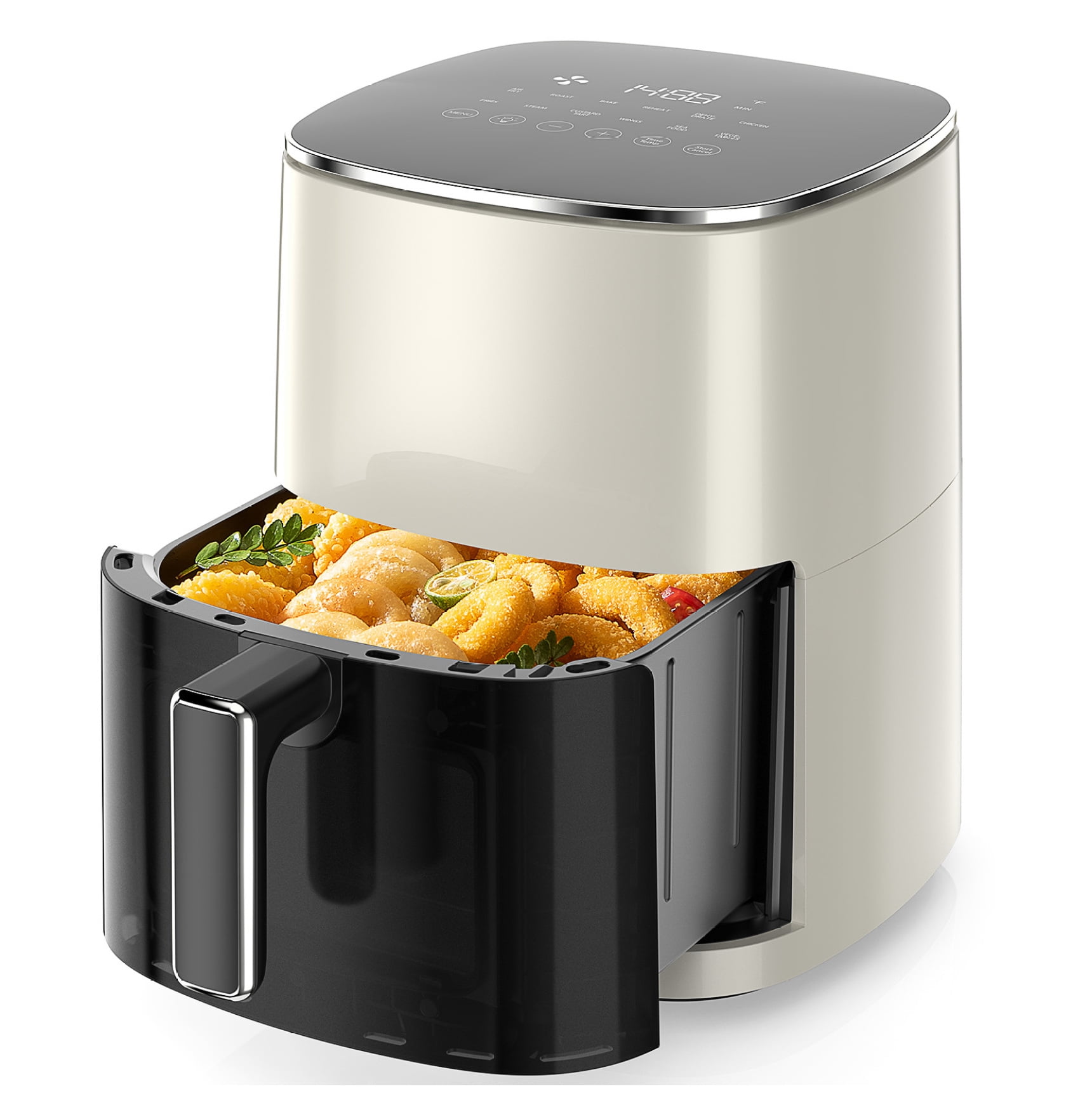 Air Fryer 6 Quart Capacity with Window Square Air Fryer 12-in-1 Air Fry ...