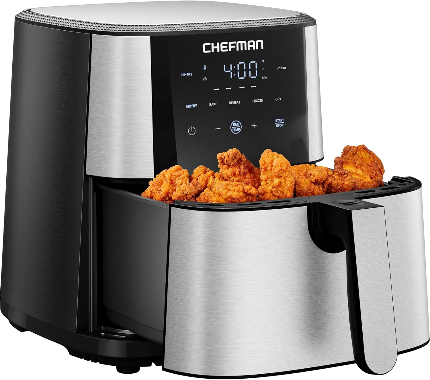 Air Fryer 6 Quart Turbo Fry 5 in 1 with Hi Fry Option Bake Dehydrate ...