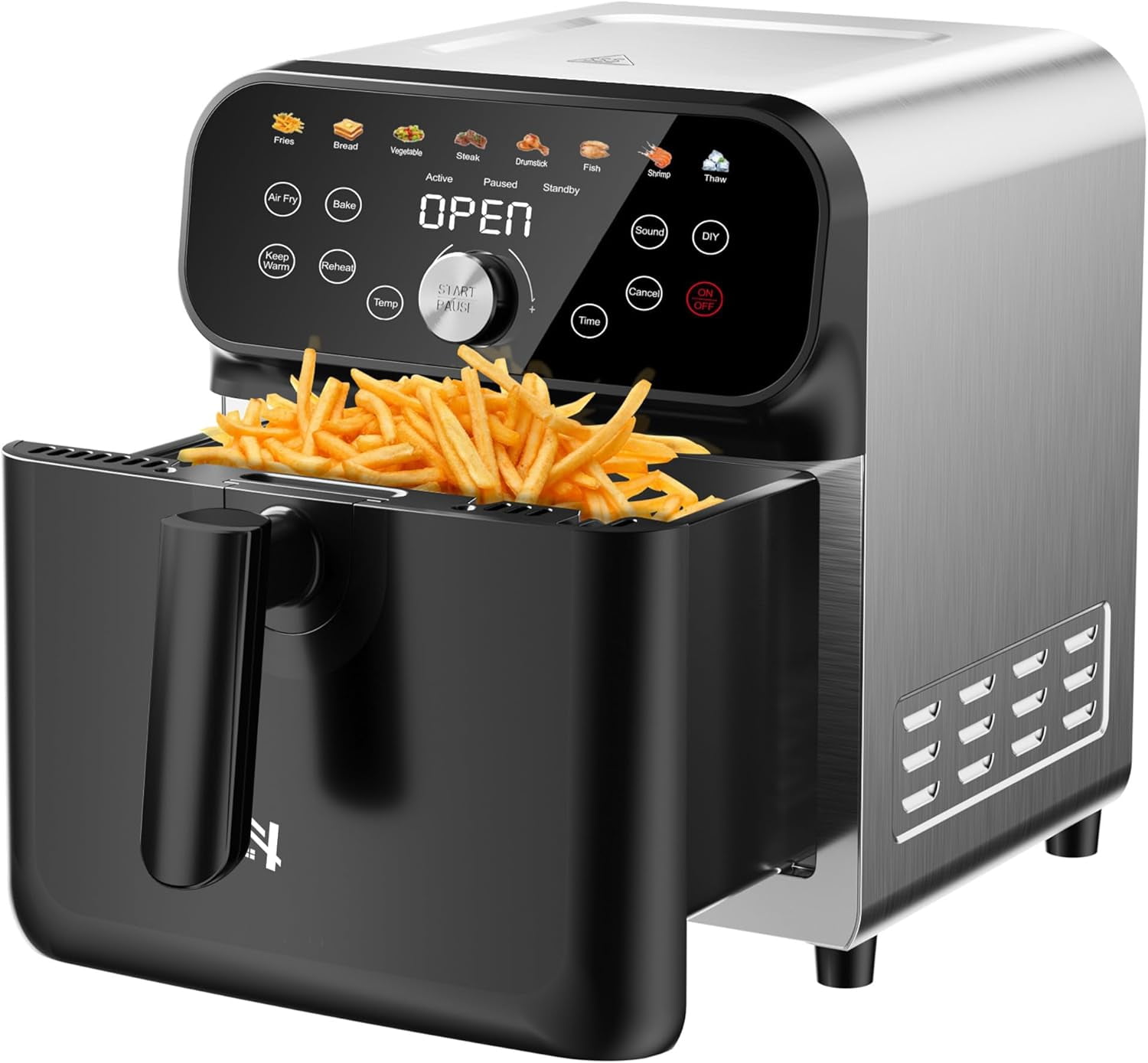 Air Fryer,6QT Air Fryer Oven with Digital Touchscreen, 12 Preset ...