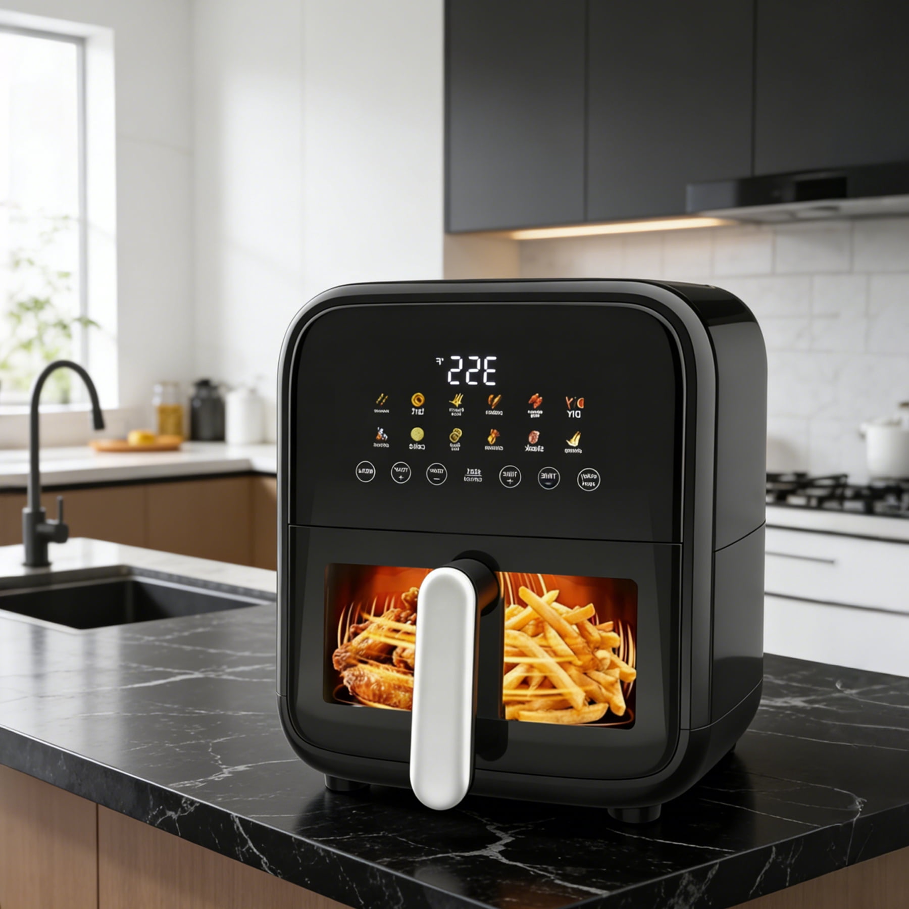Air Fryer, 7.5-Quart Smart Air Fryer, 12-in-1 Functions - Air Fry ...