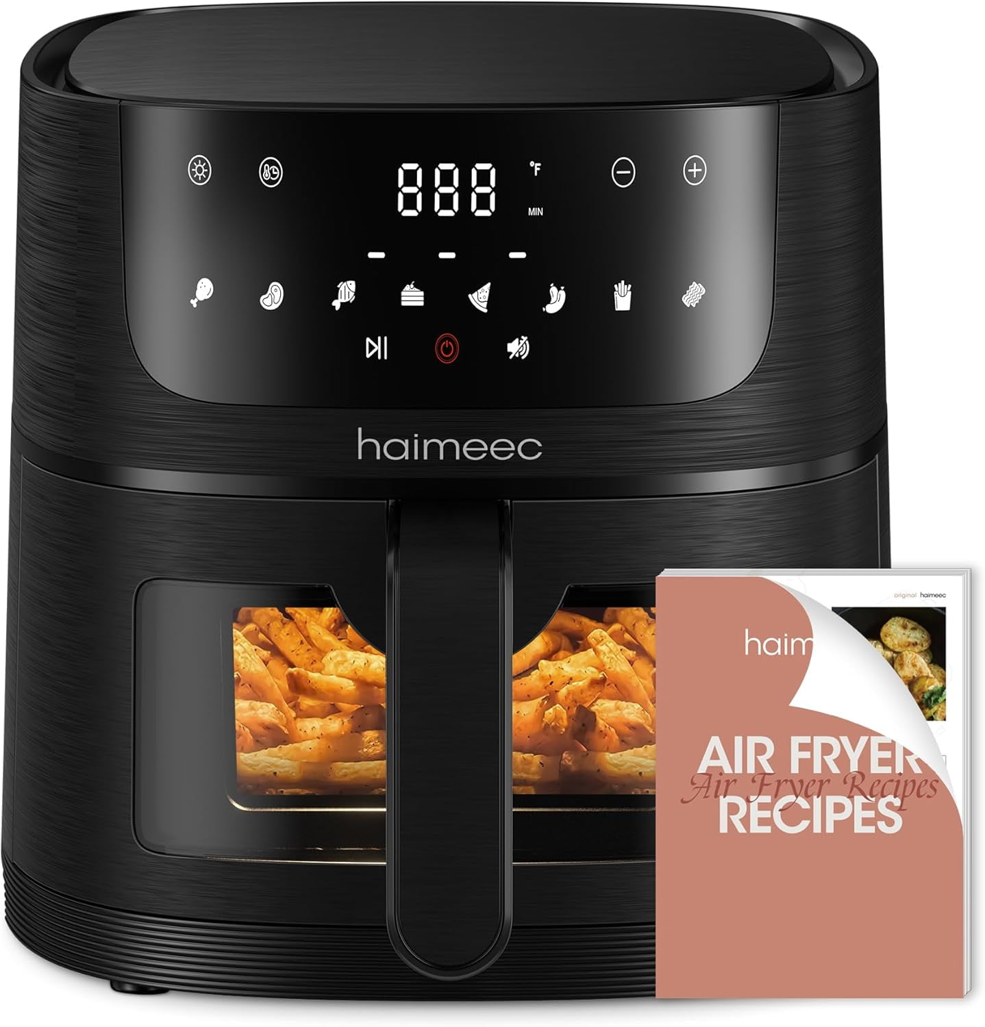 Air Fryer 8-in-1 with 4.2 Qt Capacity and Easy View Windows, Max 400F ...