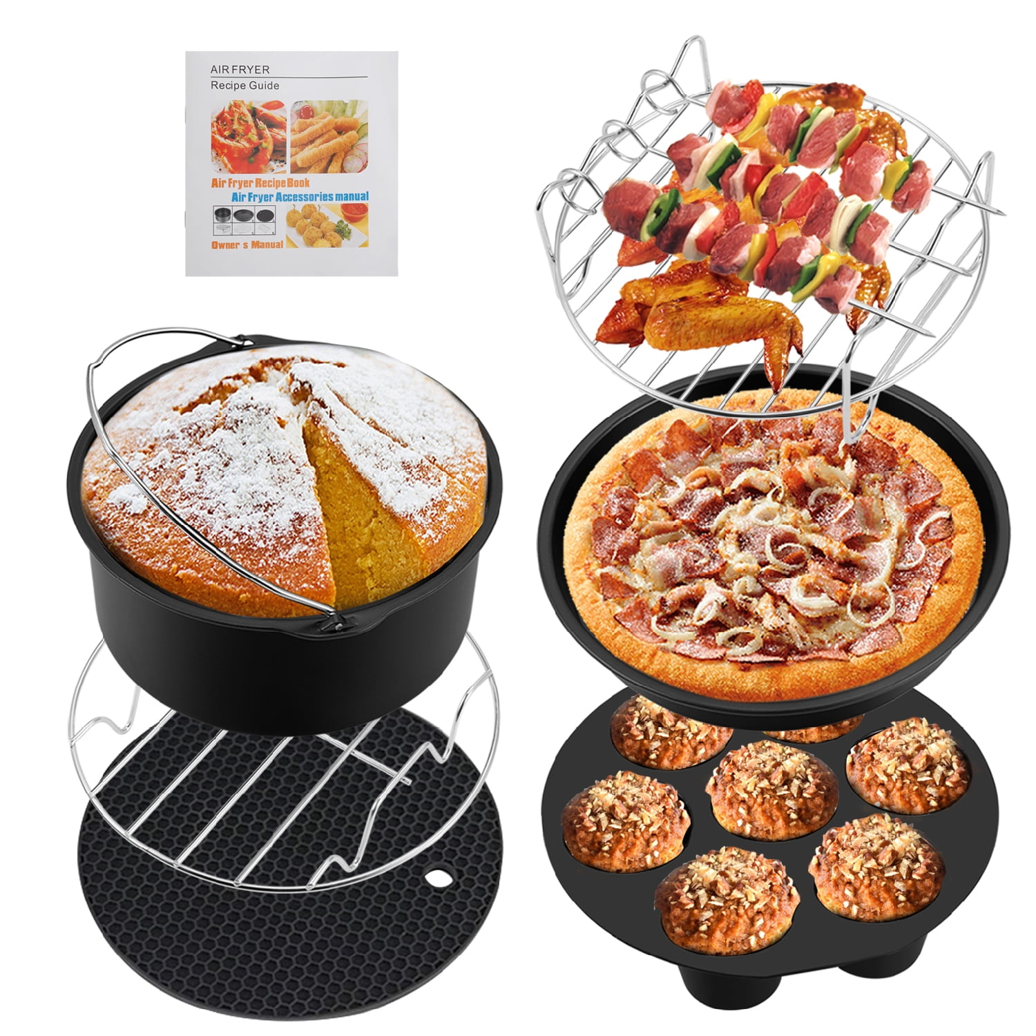 Air Fryer Accessories for Phillips Gowise Ninja Foodi Cozyna Cosori ...
