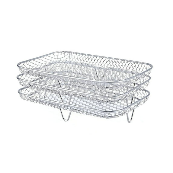 Air Fryer Accessory Rectangle Stainless Steel Grill Dehydrator Rack Set ...