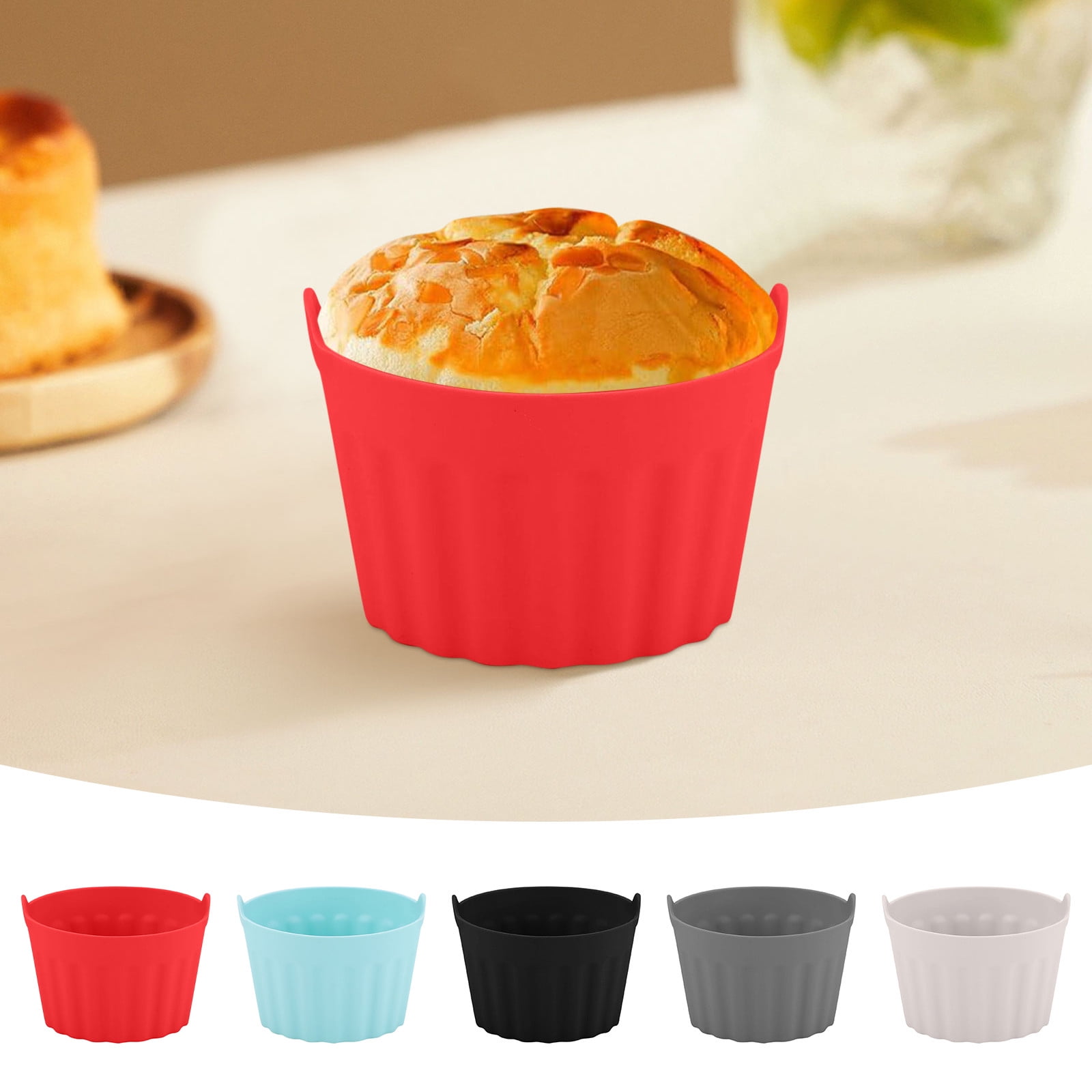 Air Fryer Baking Cups, Suitable for Microwave and Oven, Silicone Baking ...
