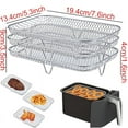 Air Fryer Baking Rack Metal Square/Round/Rectangle Oven Grill Racks ...