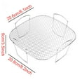 Air Fryer Baking Rack Metal Square/Round/Rectangle Oven Grill Racks ...