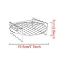 Air Fryer Baking Rack Metal Square/Round/Rectangle Oven Grill Racks ...