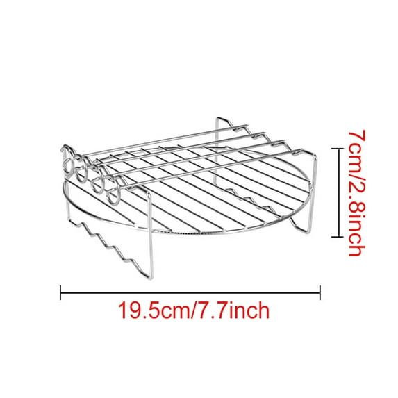 Air Fryer Baking Rack Metal Square/Round/Rectangle Oven Grill Racks ...