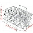 Air Fryer Baking Rack Metal Square/Round/Rectangle Oven Grill Racks ...
