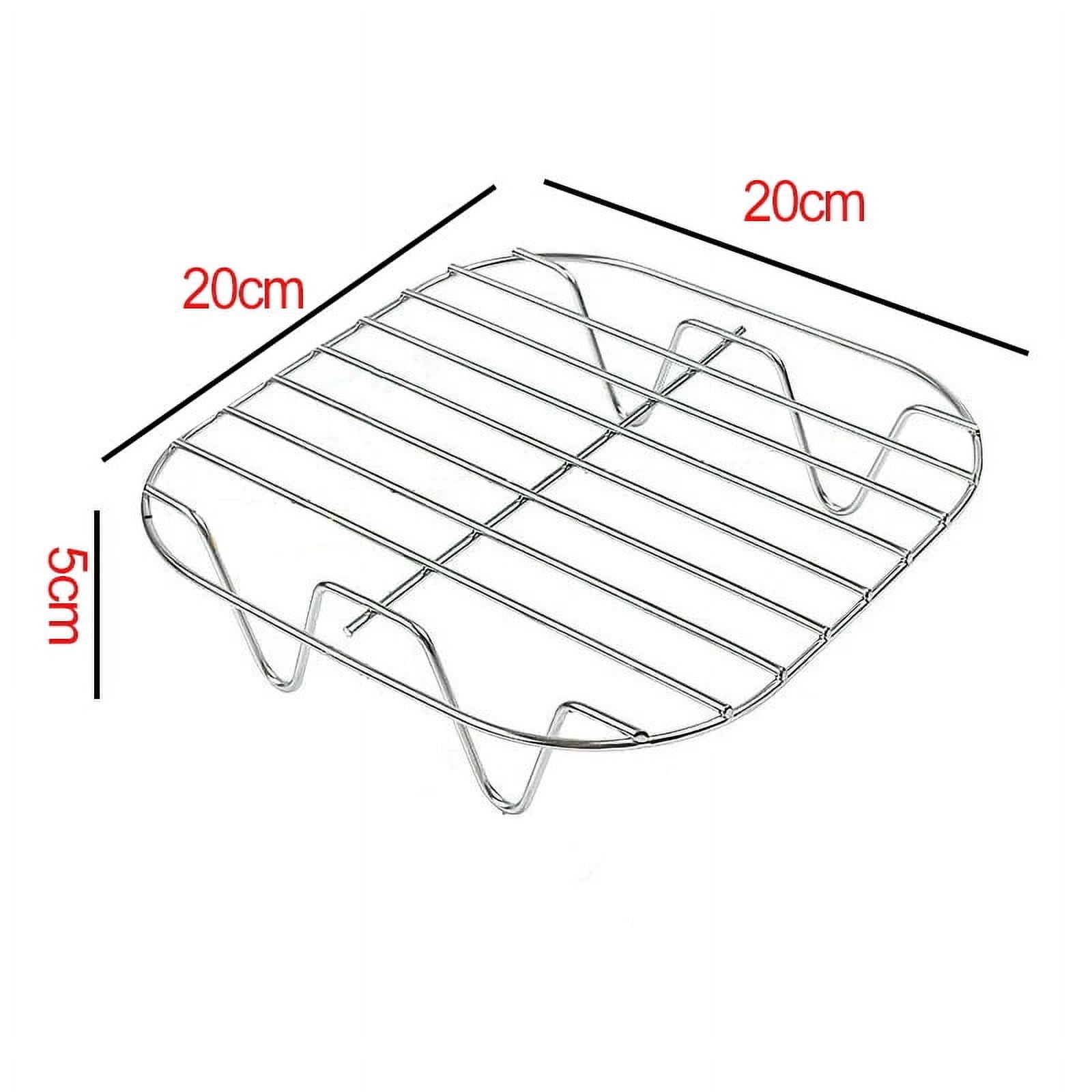 Air Fryer Baking Rack Metal Square/Round/Rectangle Oven Grill Racks ...