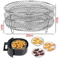 Air Fryer Baking Rack Metal Square/Round/Rectangle Oven Grill Racks ...