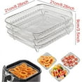 Air Fryer Baking Rack Metal Square/Round/Rectangle Oven Grill Racks ...