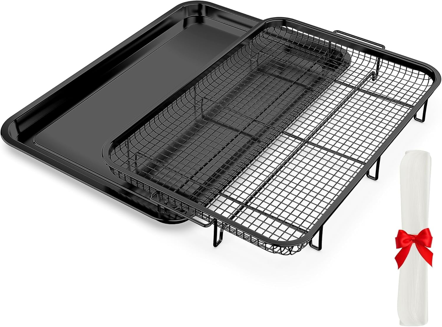 Air Fryer Basket for Oven, 18.6" X 12.8" Air Fryer Basket and Tray Set ...