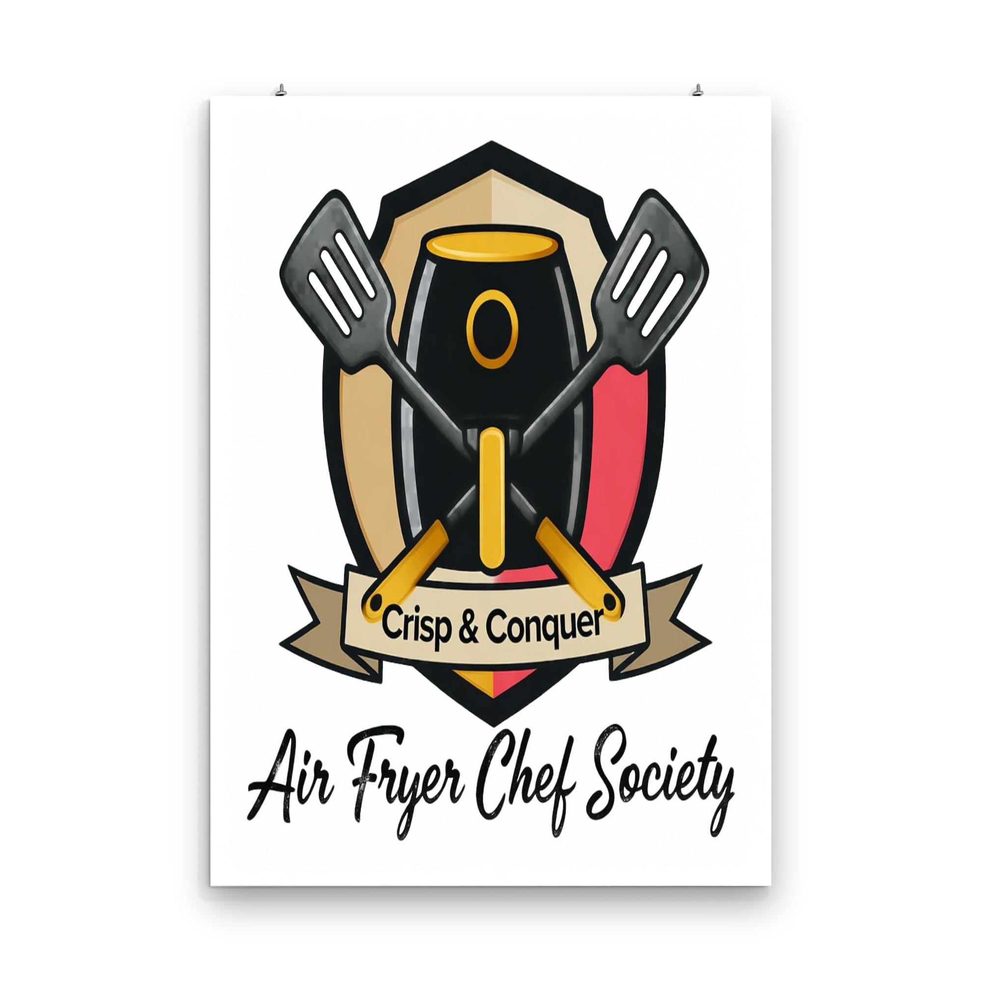 Air Fryer Charm Poster - Gloss Paper Finish - Kitchen Wall Decor ...