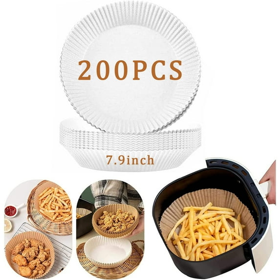 Air Fryer Disposable Paper Liner, Air Fryer Natural Parchment Paper Non ...