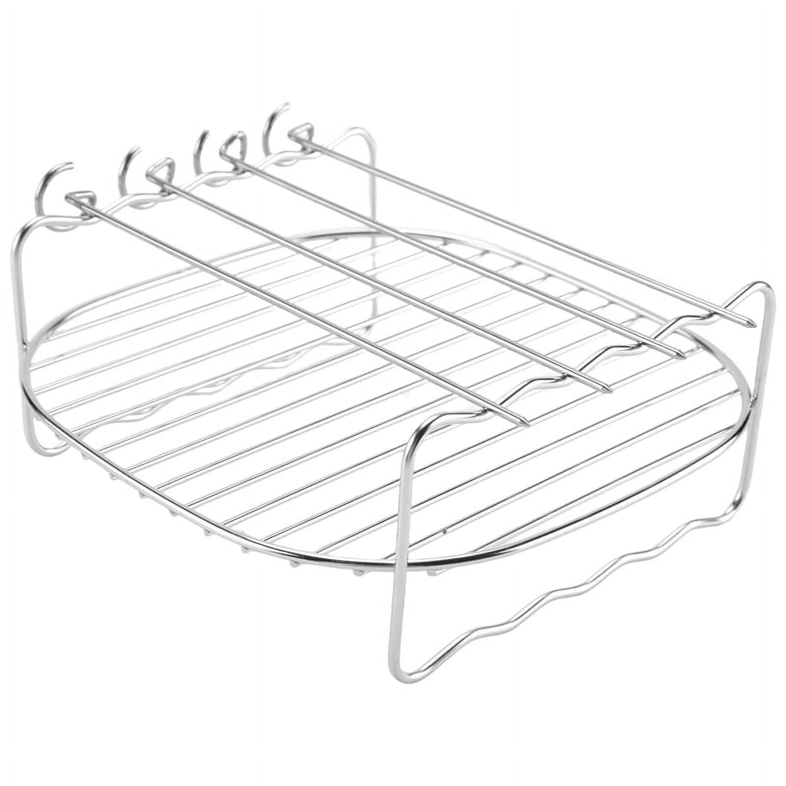 Air Fryer Double Layer Rack, Multi-Purpose Air Fryer Rack, Metal Holder ...