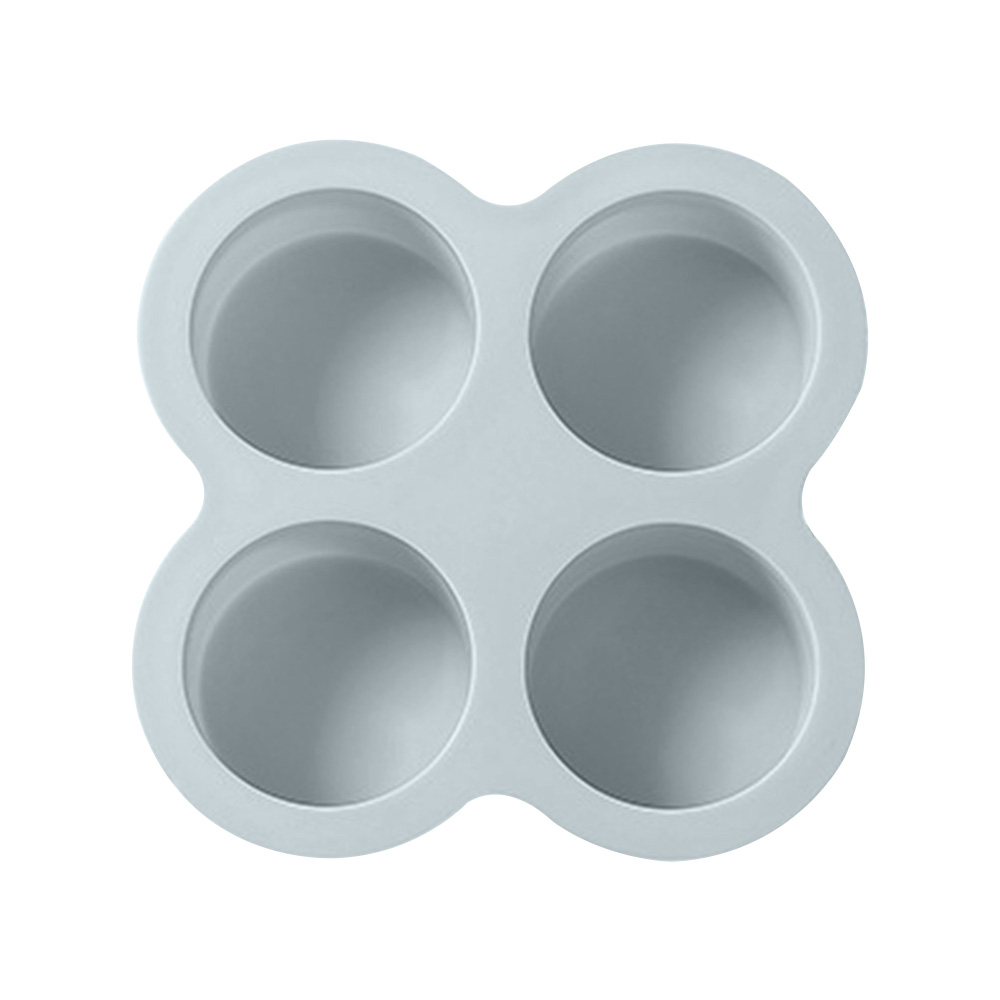 Air Fryer Egg Mold Round Shape Cake Mold 4 Cavity Non-Stick Silicone ...