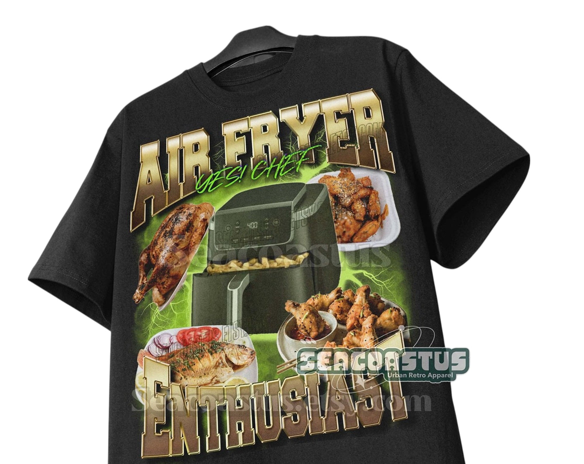 Air Fryer Enthusiast Meme Shirt, Funny Meme T-Shirt, Weird Shirts, 90S ...