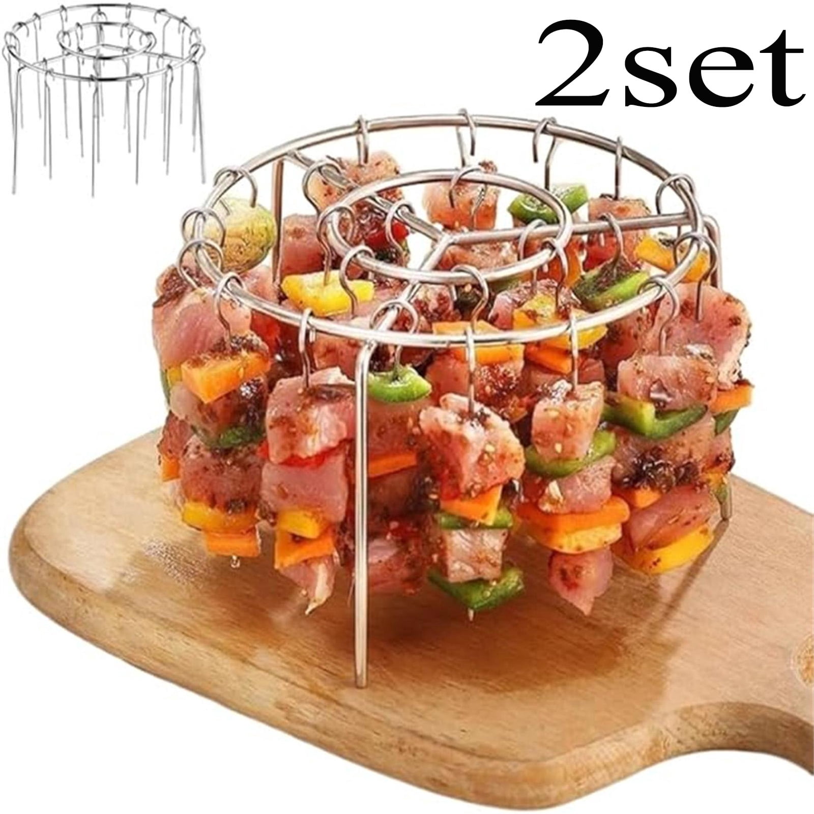 Air Fryer Grill,Stainless Steel Barbecue Rack, Air Fryer Round Hanging ...
