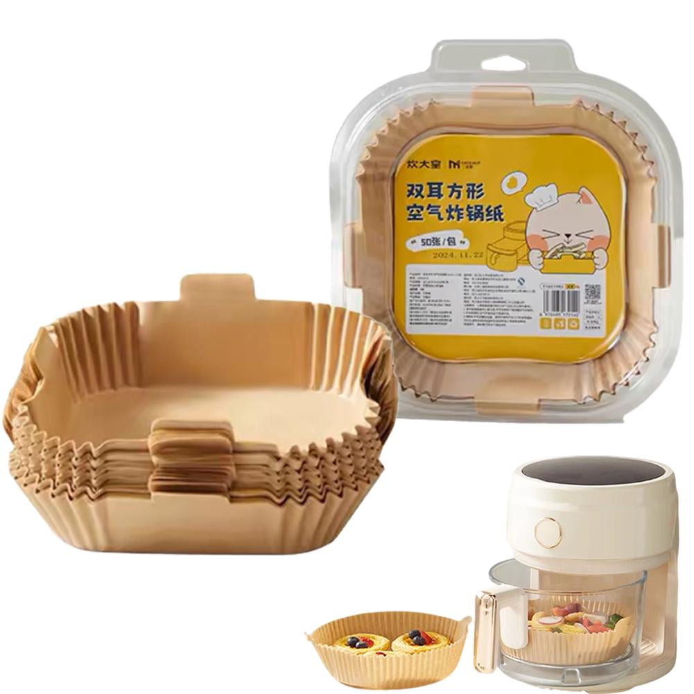 Air Fryer Liners, 100 PCS Square Disposable Paper Liners, Non-Stick ...