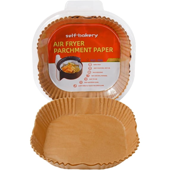 Air Fryer Liners 200 count, 7.9 Inch Non-Stick Unbleached Paper ...