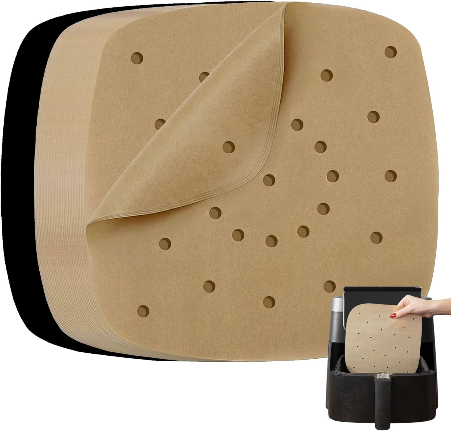 Air Fryer Liners Compatible with Bella, , Cosori, Dash, Nuwave Brio ...