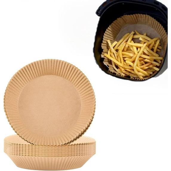 Air Fryer Liners Disposable, 100 PCS Non-stick Parchment Paper Liners ...