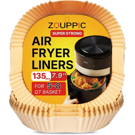 Air Fryer Liners Disposable 7.9 Inch - 135PCS, Unbleached Parchment ...