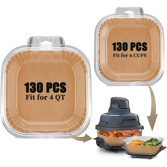Air Fryer Liners Disposable for Ninja Crispi, 260 PCS Parchment Paper ...
