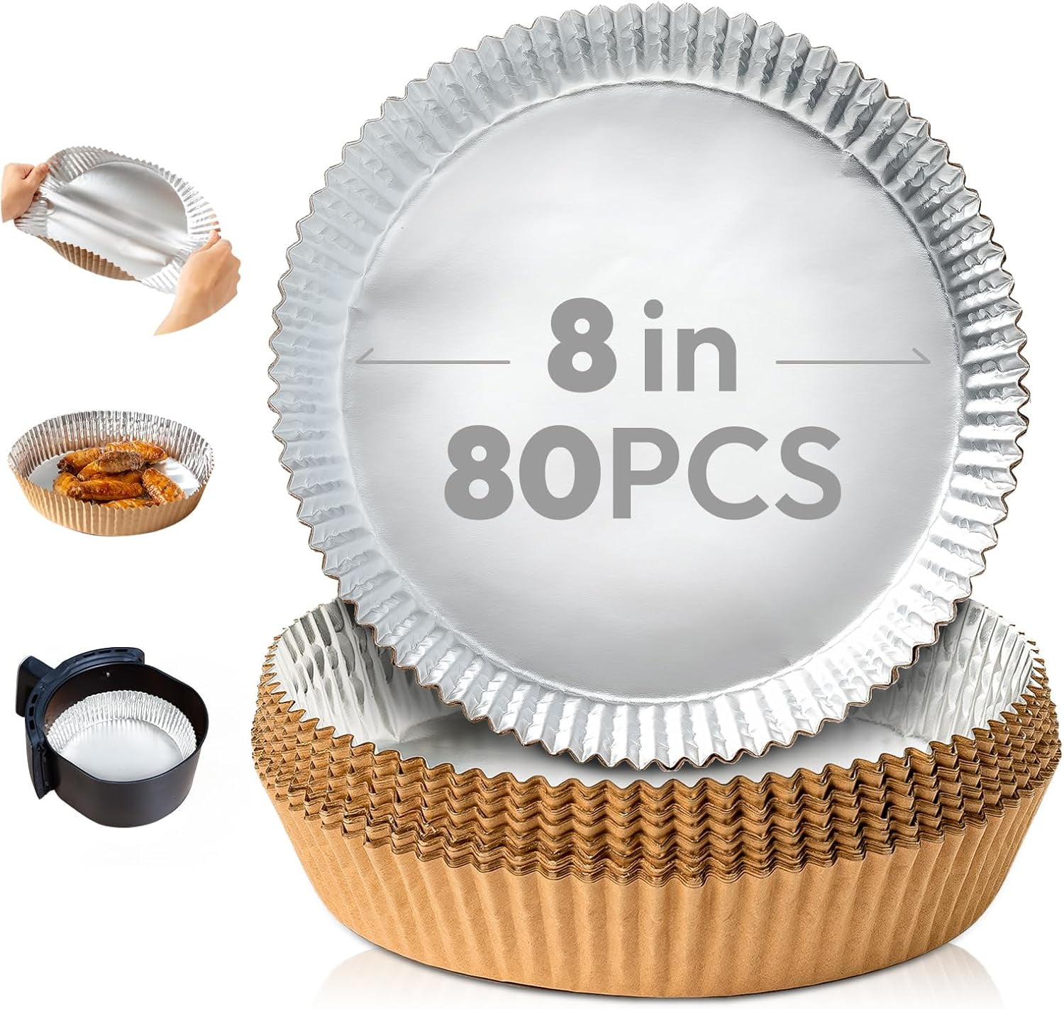 Air Fryer Liners - Disposable Rectangle Liners, Thick Parchment Paper ...