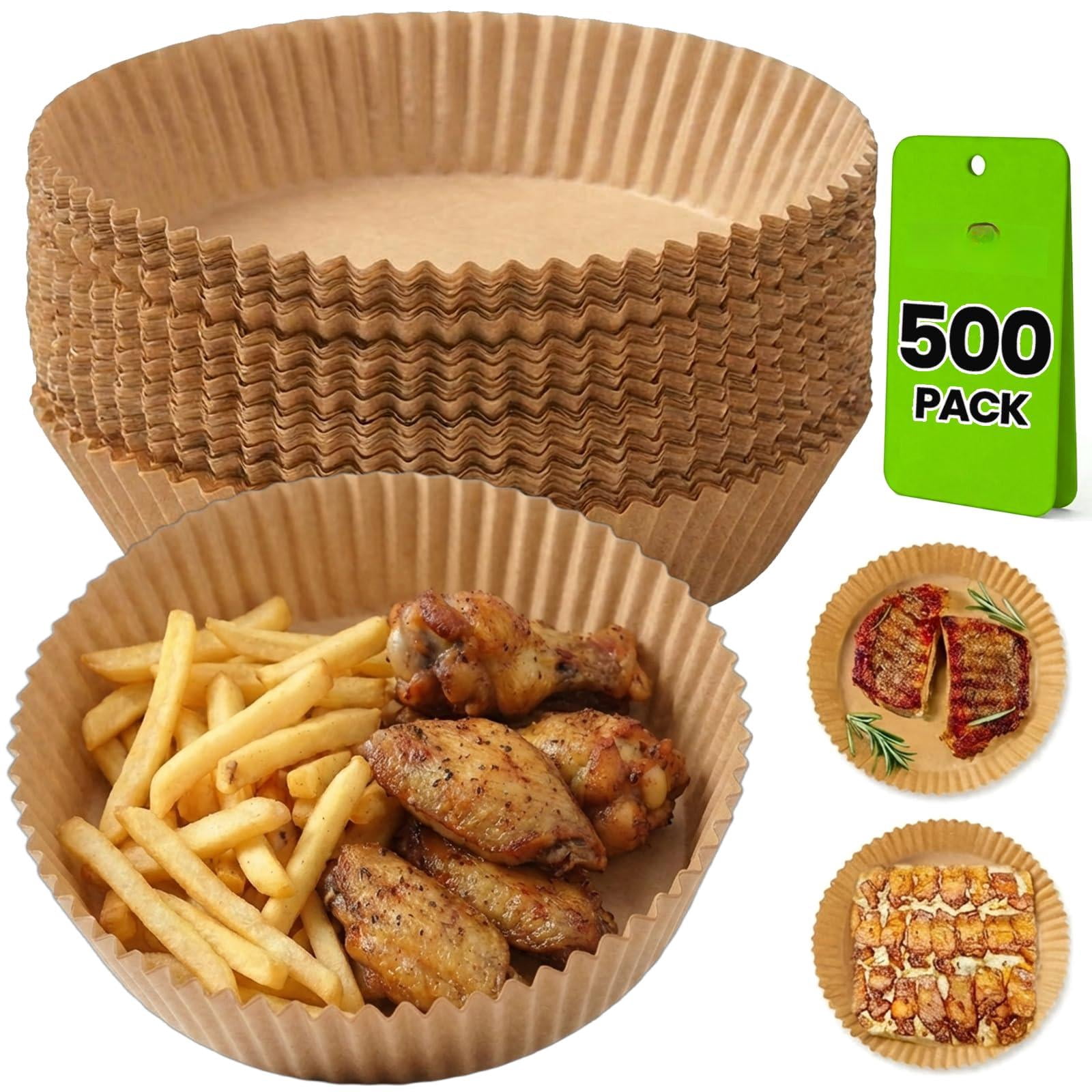 Air Fryer Liners Round Disposable Paper Non-Stick Oil-Proof for Basket ...