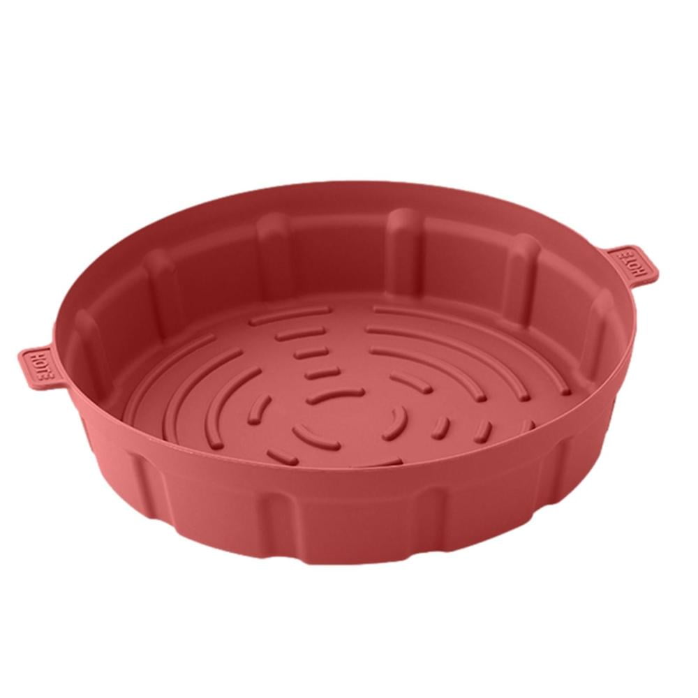 Air Fryer Liners Silicone | Round Oven Basket Microwave Liner ...