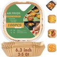 Air Fryer Liners Square, 100 count for 2 to 5 Qt Air Fryer Disposable ...