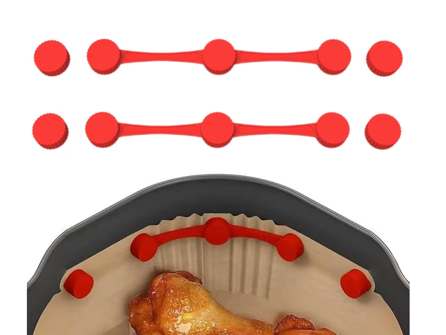 Air Fryer Magnet Silicone Buckle – Air Fryer Magnets for Parchment ...