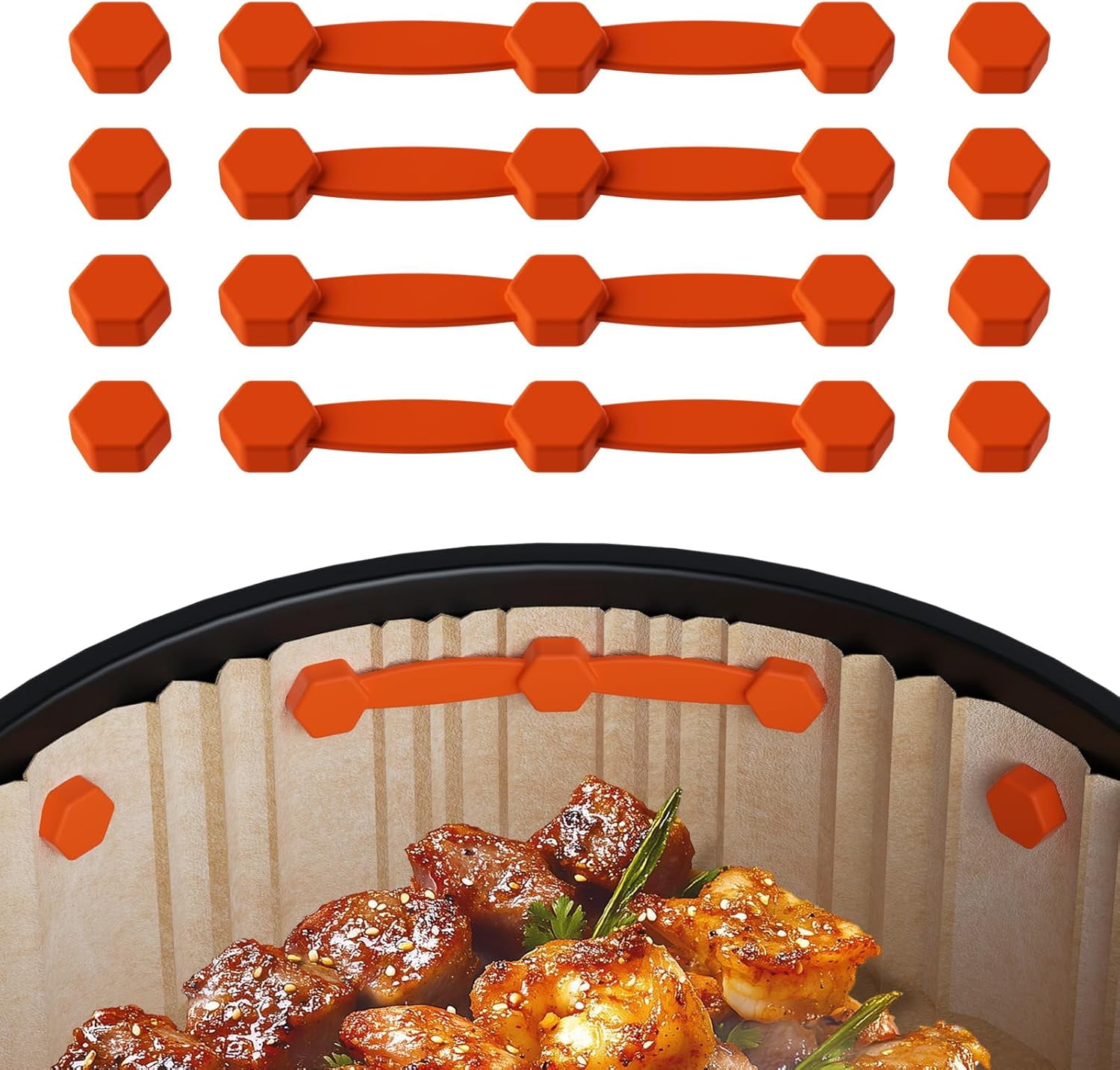 Air Fryer Magnet Silicone Buckle for Holding Down Air Fryer Parchment ...