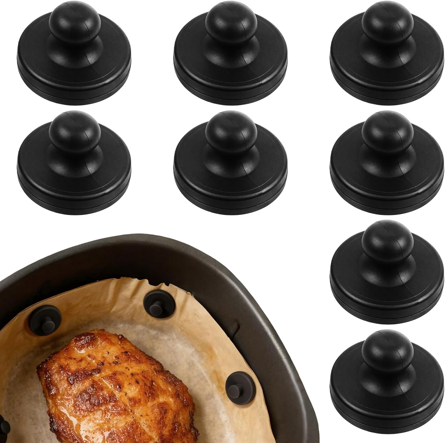 Air Fryer Magnets for Parchment Paper, 8 Pcs Powerful Magnetic Silicone ...