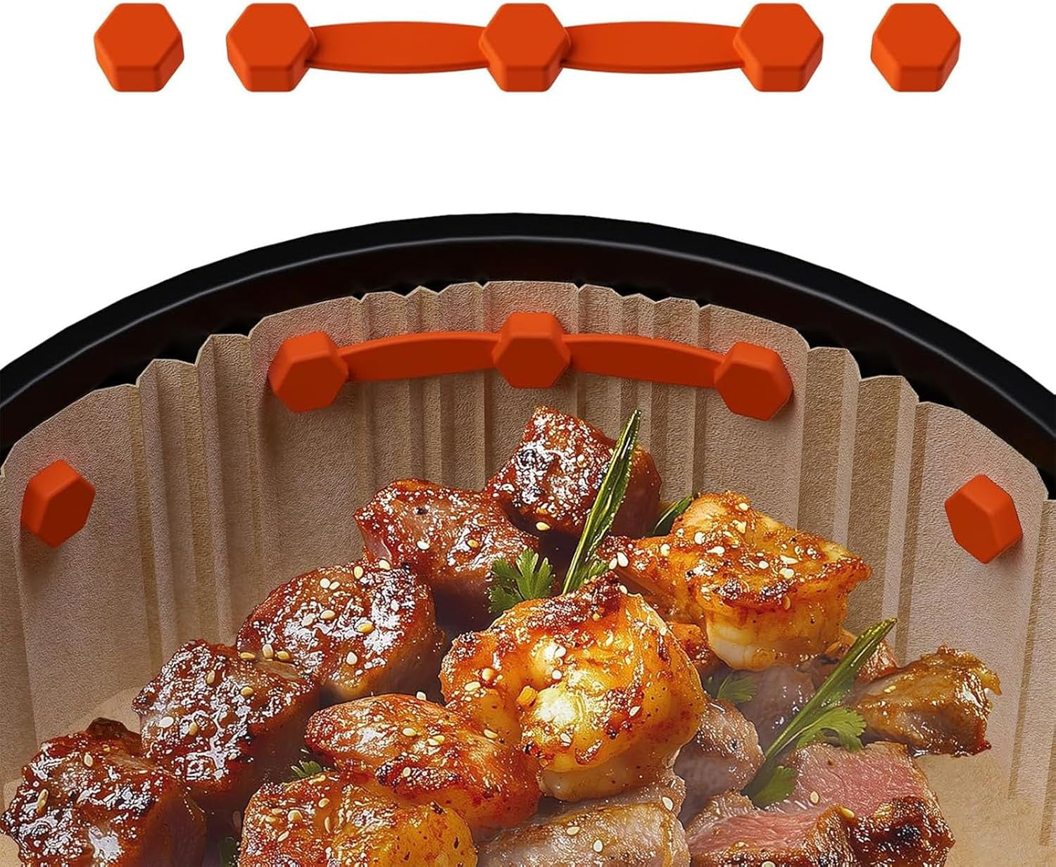 Air Fryer Magnets for Parchment Paper,Air Fryer Magnet Silicone Buckle ...