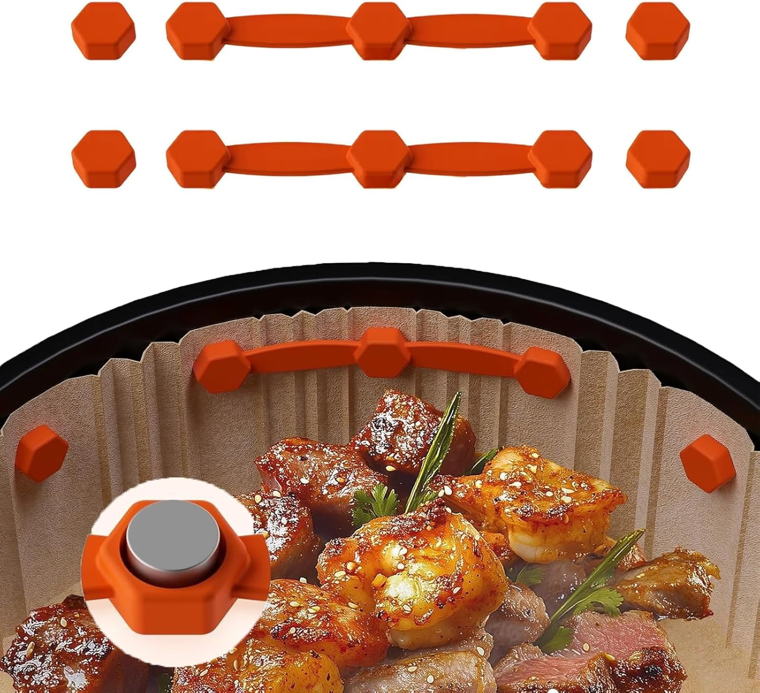 Air Fryer Magnets for Parchment Paper for Holding Down Air Fryer ...