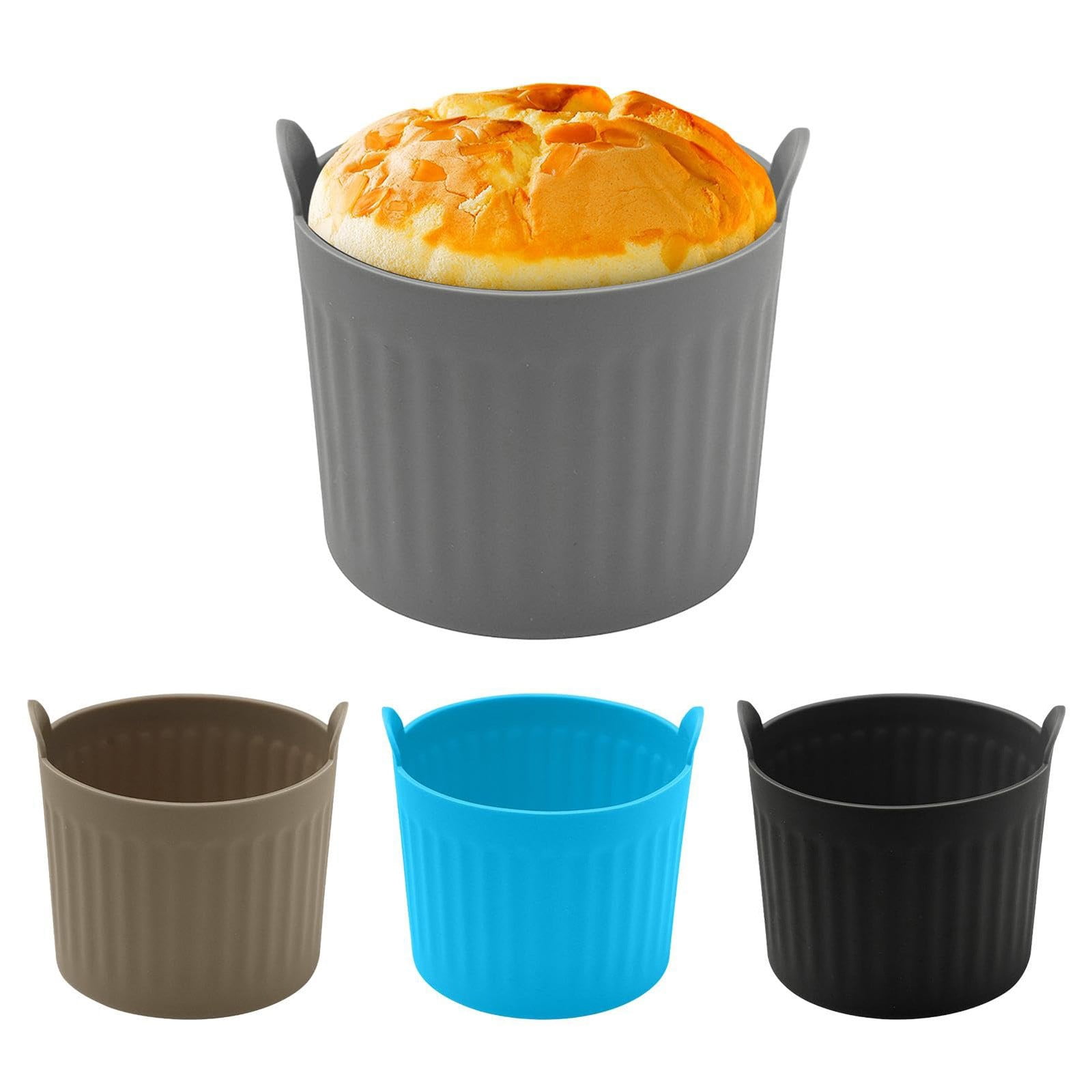 Air Fryer Muffin Cups, Silicone Ramekins for Air Fryer, Non-Stick ...
