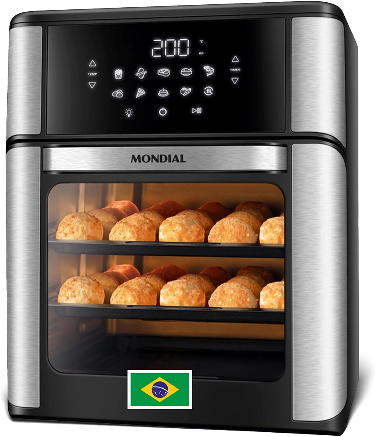 Air Fryer Oven 1800W, 12.7QT Capacity, Touchscreen Panel, Automatic ...