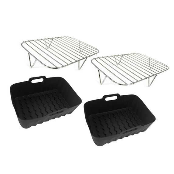 Air Fryer Pads Metal Grilling Rack Silicone Air Fryer Tray Silicone ...